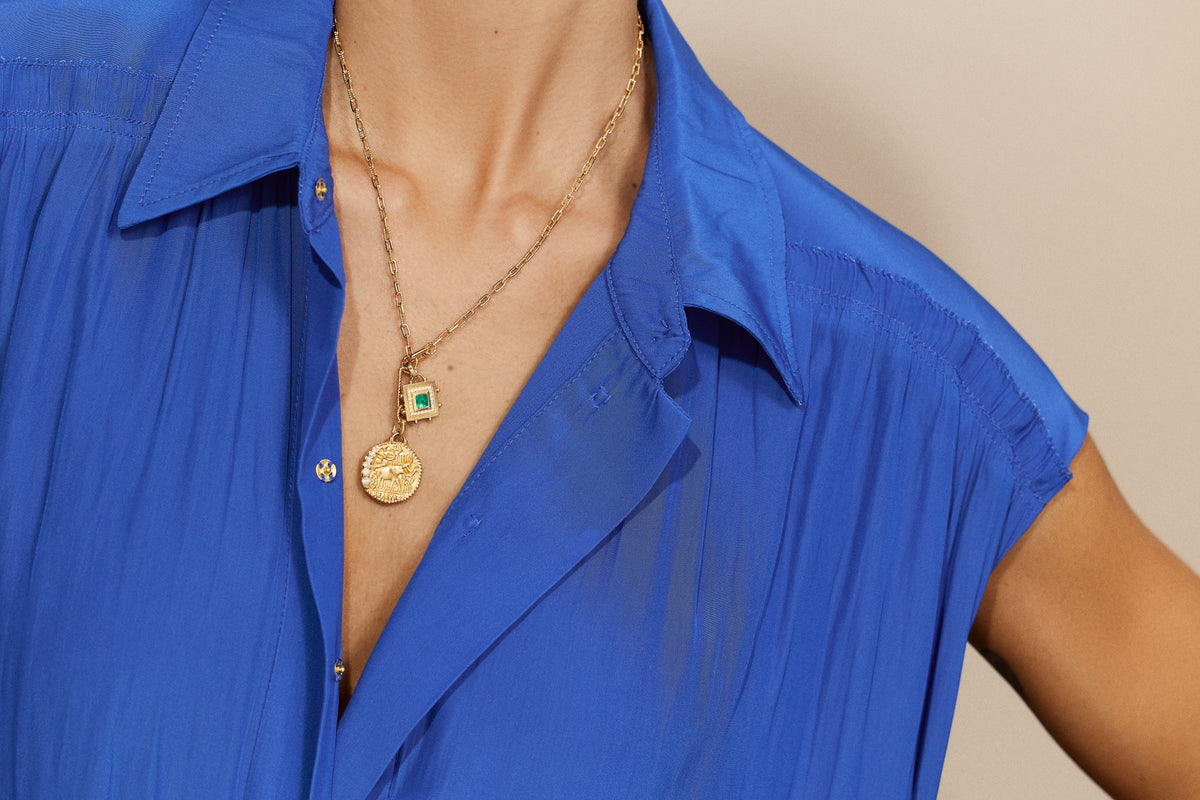 Elephant Quadriga Talisman Necklace – Emily Weld Collins
